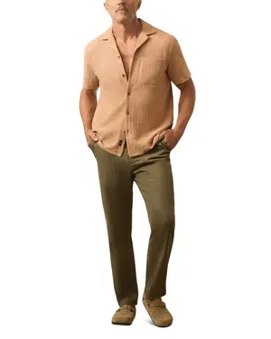 Faherty Brand Oasis Textured Camp Shirt