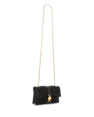 Versace Kleio Beaded Satin Shoulder Bag