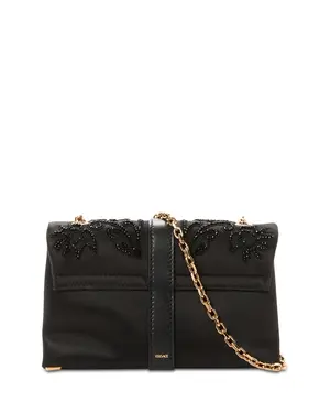 Versace Kleio Beaded Satin Shoulder Bag