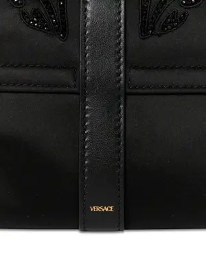 Versace Kleio Beaded Satin Shoulder Bag