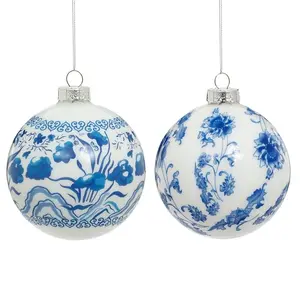 MARK ROBERTS Delft Flower Ornament, Set Of 6 - No Color