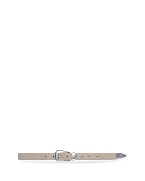 BLACK SUEDE STUDIO Tetra Western Belt - Sand/silver