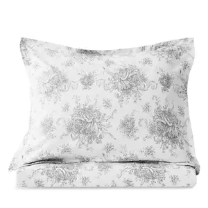 BEDFORD LANE Petite Toile De Joie Percale Duvet Set, King - Grey