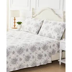 BEDFORD LANE Petite Toile De Joie Percale Sheet Set, Twin