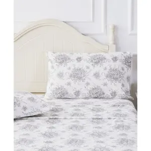 BEDFORD LANE Petite Toile De Joie Percale Sheet Set, Twin