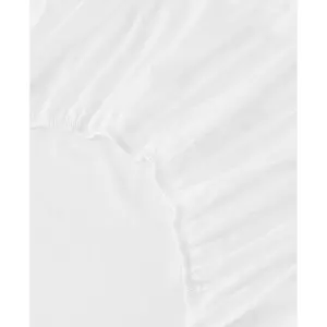 BEDFORD LANE Double Ruffle Percale Sheet Set, Twin
