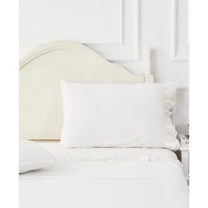 BEDFORD LANE Double Ruffle Percale Sheet Set, King