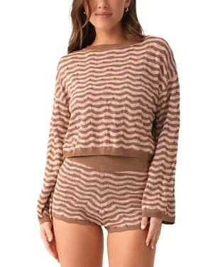 PQ Palmer Cover Up Top - Mocha