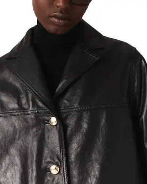 Maje Voya Leather Jacket