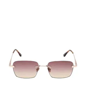 TOM FORD Jake Rectangular Sunglasses - Gold/violet