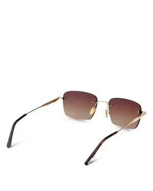 TOM FORD Jake Rectangular Sunglasses - Gold