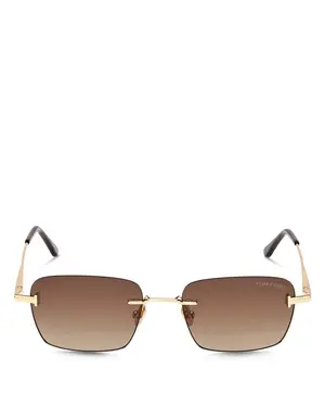TOM FORD Jake Rectangular Sunglasses - Gold