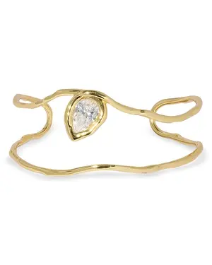 Alexis Bittar Asterales Cubic Zirconia Cuff Bracelet - Gold/crystals