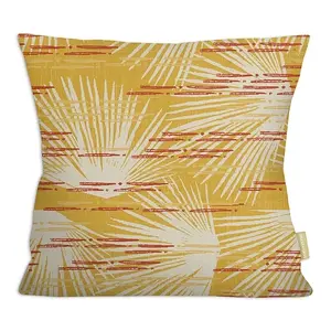 NOHO HOME Loulu Square Pillow Cover - Yellow Lilikoi