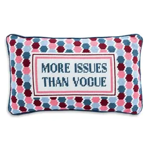 Furbish - More Issues Needlepoint Pillow - Thumbnail 2