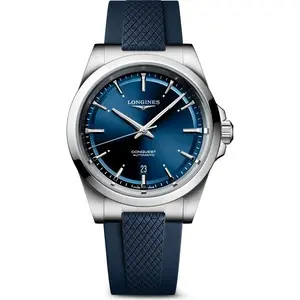LONGINES Conquest Automatic Strap Watch - Blue