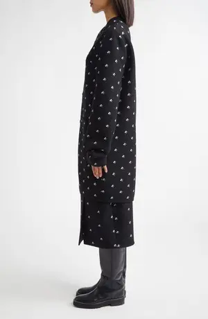 RIER Walker Floral Embroidered Wool Coat