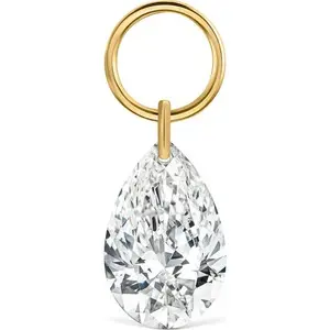 MARIA TASH Pear Diamond Charm - Yellow Gold