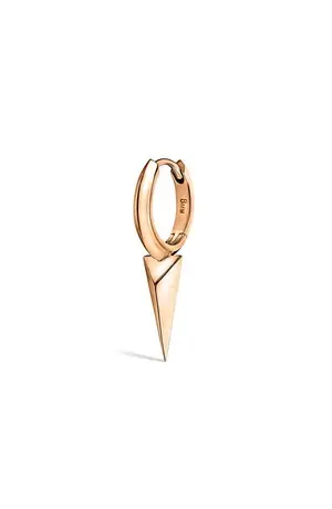MARIA TASH Faceted Single Long Spike Hoop Earring - Rose Gold