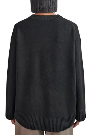 REISS Ella Wool & Cashmere Sweater - Black