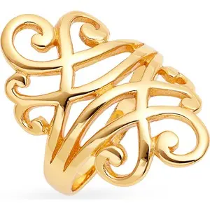 KIARA BY KI-ELE Elaina Swirl Ring - Gold