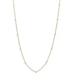 KIARA BY KI-ELE Salome Bead Station Long Necklace - Gold