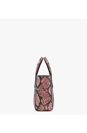 Mcm Toni Top-zip Shopper In Python Print Coronet