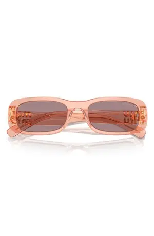 Miu Miu 53mm Rectangular Sunglasses - Purple