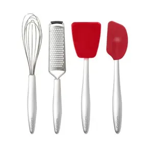 CUISIPRO Piccolo 4 Piece Mini Baking Tool Set - Red
