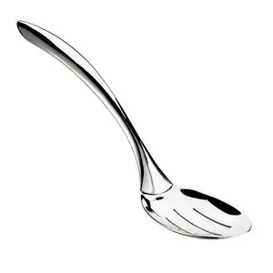 CUISIPRO Stainless Steel Mini Tempo Slotted Serving Spoon - Silver