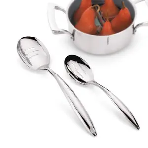CUISIPRO Stainless Steel Mini Tempo Slotted Serving Spoon