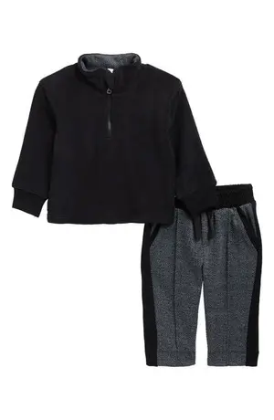 Splendid Fleece Pullover And Herringbone Pants Set