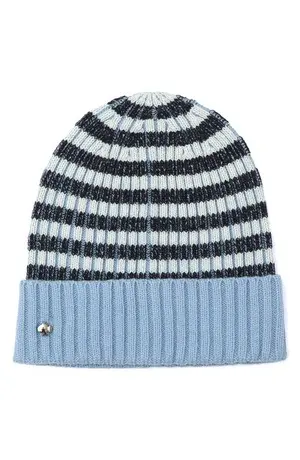 Kate Spade New York Stripe Cuff Beanie - Blue Multi