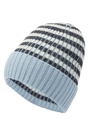 Kate Spade New York Stripe Cuff Beanie - Blue Multi