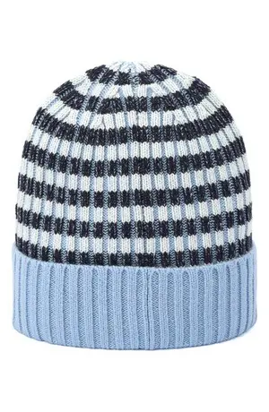 Kate Spade New York Stripe Cuff Beanie - Blue Multi