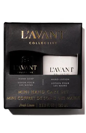 L'AVANT COLLECTIVE Fresh Linen 2-piece Mini Hand Care Set - Black