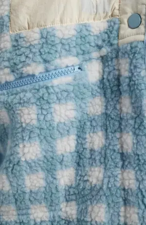 HAPPY CAMP3R Gingham Grace Fleece Pullover