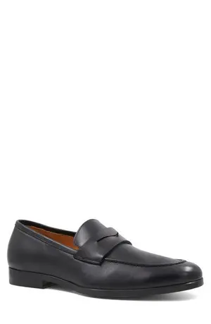 Bruno Magli Flex Apron Toe Penny Loafer - Black