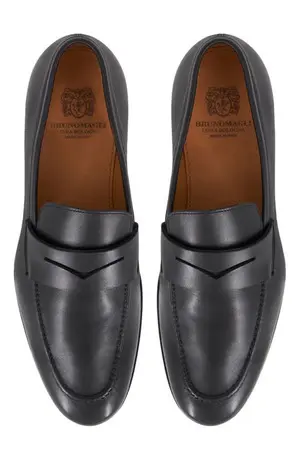 Bruno Magli Flex Apron Toe Penny Loafer - Black