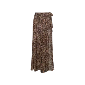 L'Agence Klaire Leopard Print Cover-up Skirt