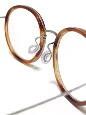 LINDBERG Round Frame Eyeglasses - Silver