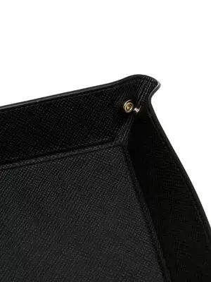 Smythson Logo-stamp Leather Tray