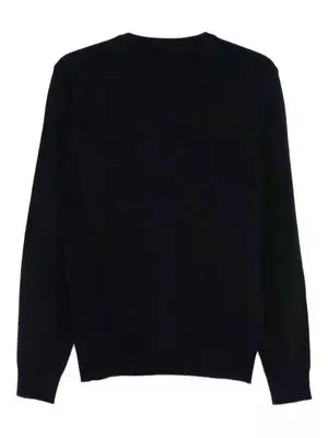 MC2 SAINT BARTH Embroidered Crew Neck Sweater - Black