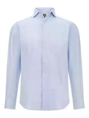 Boggi Milano Micro-print Shirt - Blue