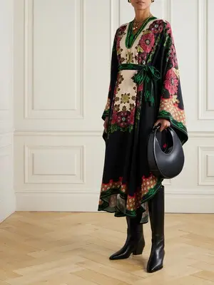 La DoubleJ Karis Printed Crepe Kaftan
