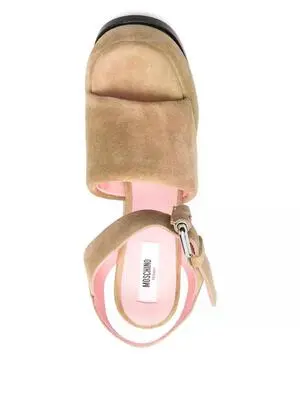 Moschino 140mm Suede Sandals