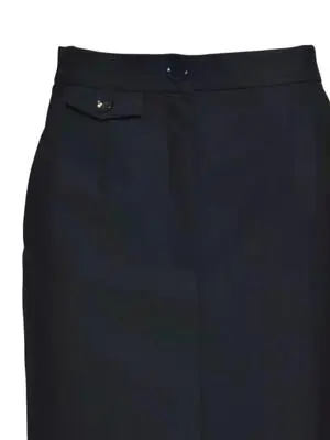 SOLOTRE Button Pocket Midi Skirt