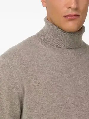 Boggi Milano Roll-neck Cashmere Sweater - Brown