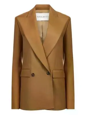 Nina Ricci Double-breasted Jacket - Brown