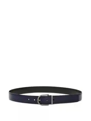 FERRAGAMO Reversible Leather Belt - Blue